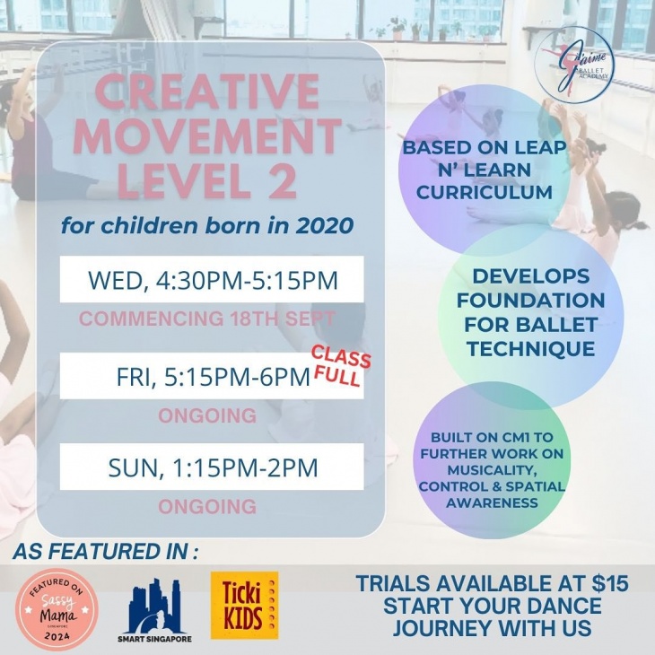 Creative Movement Classes | Tickikids Singapore